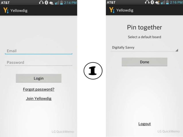 Pin together - Announcing Yellowdig for Android | PPT