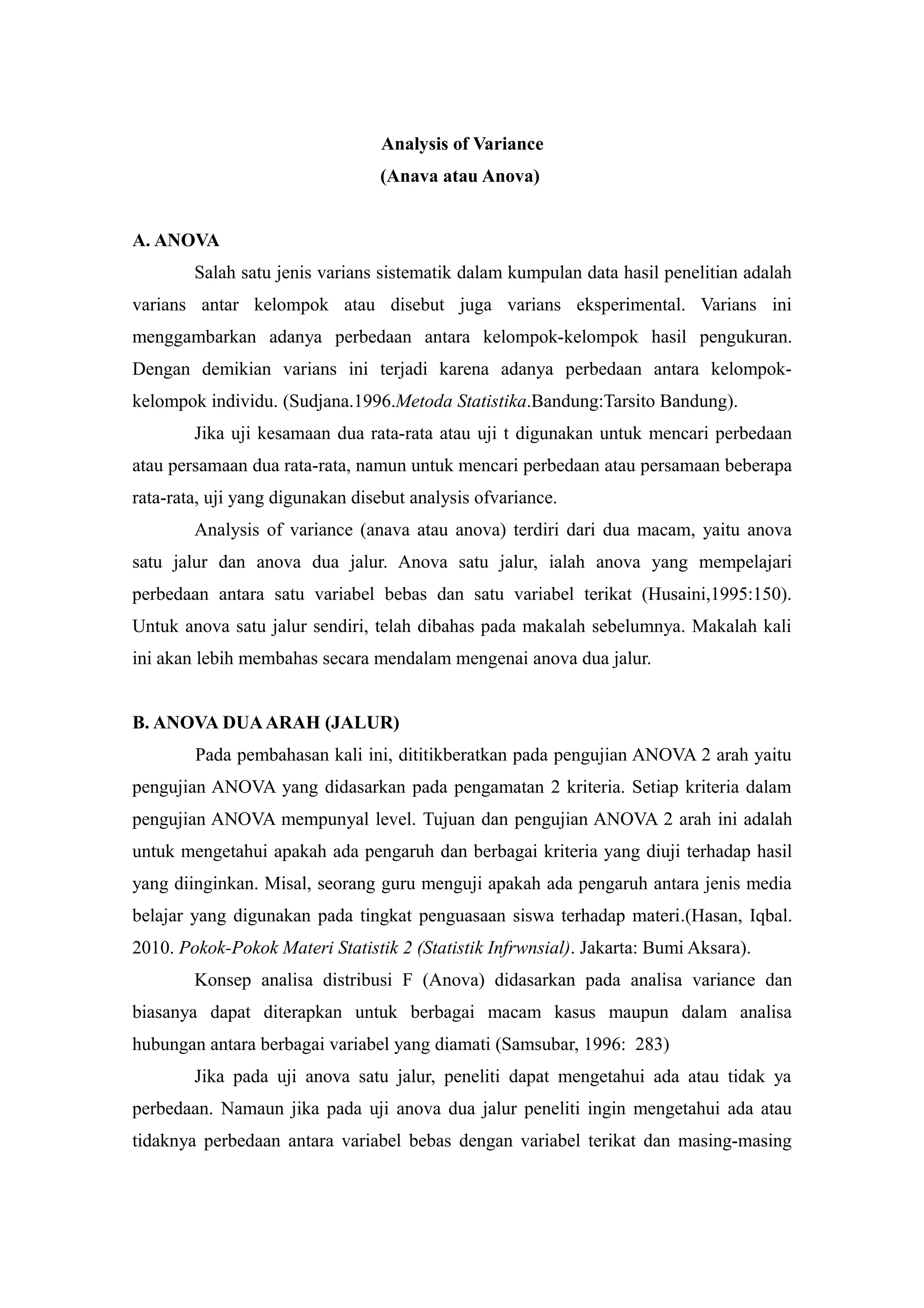 Annova 2 jalur | DOC