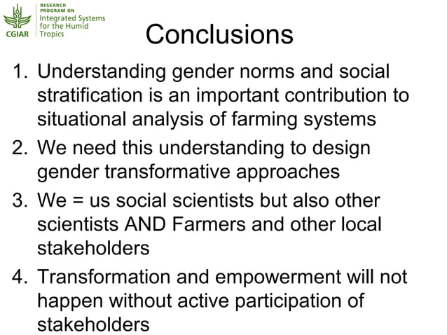 Gender Norms and Agricultural Innovation; Insights from Uganda by Anne ...
