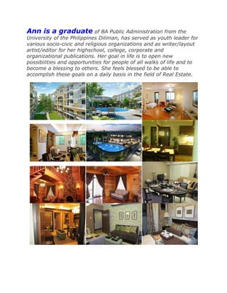 Mary Ann Calantoc Profile 2013 | PDF