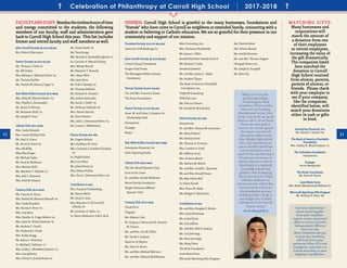 Carroll High School 2017-18 Annual Review of Giving | PDF