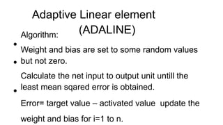 ANN details with examples perceptron types | PPT