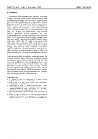 Optimasi Model Artificial Neural Network Untuk Klasifikasi Paket ...