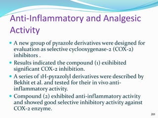 Heterocyclic compounds pyrazole | PPTX