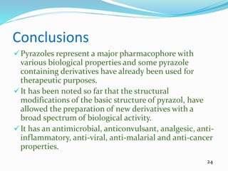 Heterocyclic compounds pyrazole | PPTX