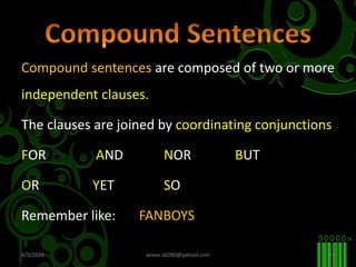 Types of Sentences Acoording to Structure | PPT