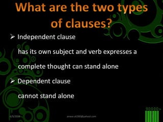 Types of Sentences Acoording to Structure | PPT