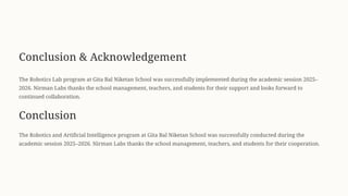 Annual-Training-Report-Robotics-AI-and-Coding Gita Bal Niketan School 1 ...