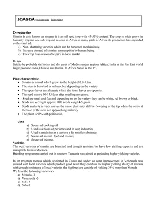 Annual crop | DOC | Agriculture | Industries