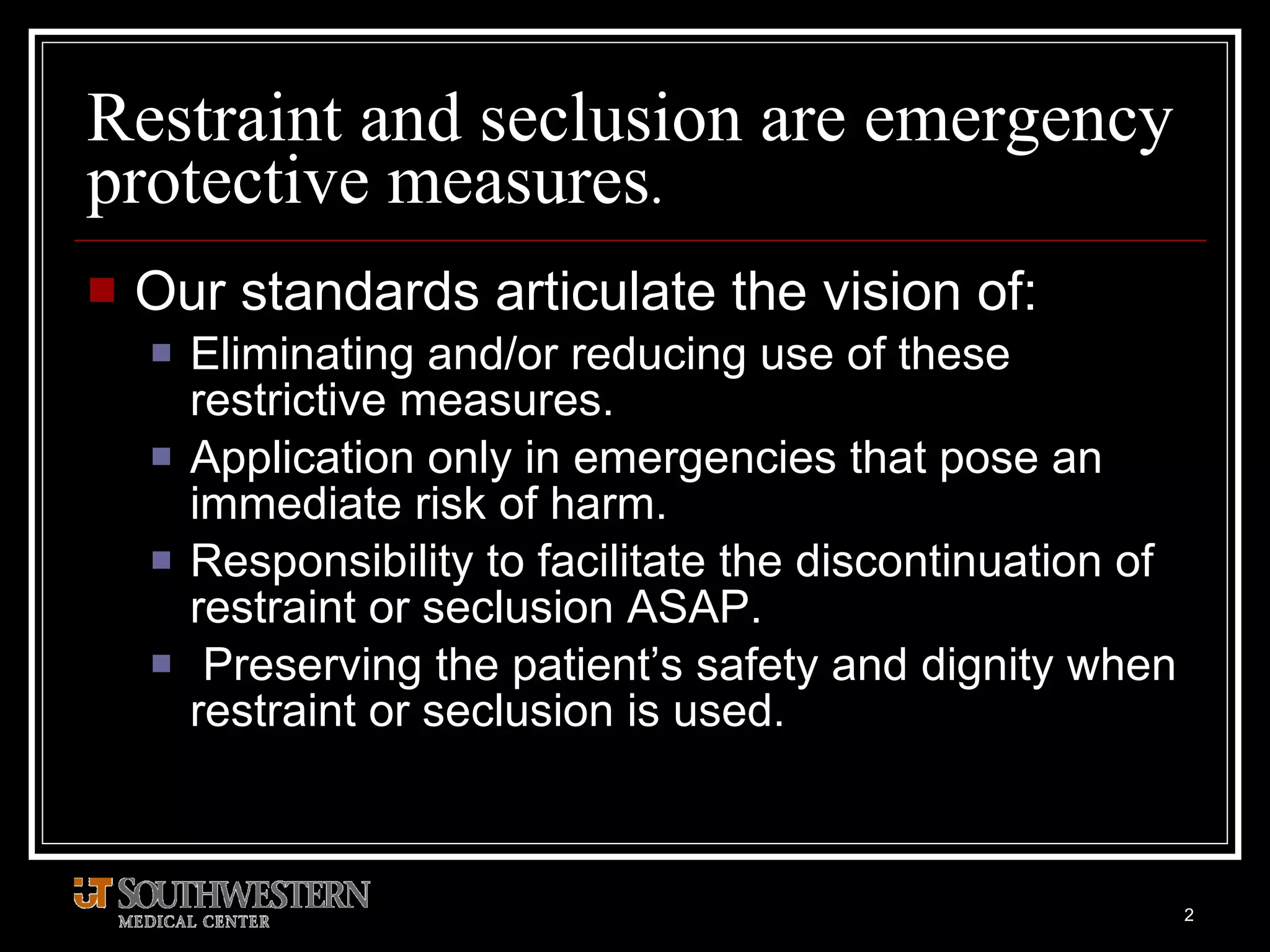 Annual ed restraint and seclusion.10 10 | PPT