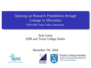 Annual environment and health conference 2018 sean lyons esri sl data ...