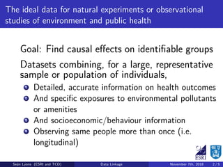 Annual environment and health conference 2018 sean lyons esri sl data-workshop_7-11-18 | PPT