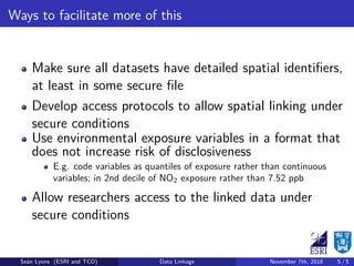 Annual environment and health conference 2018 sean lyons esri sl data ...