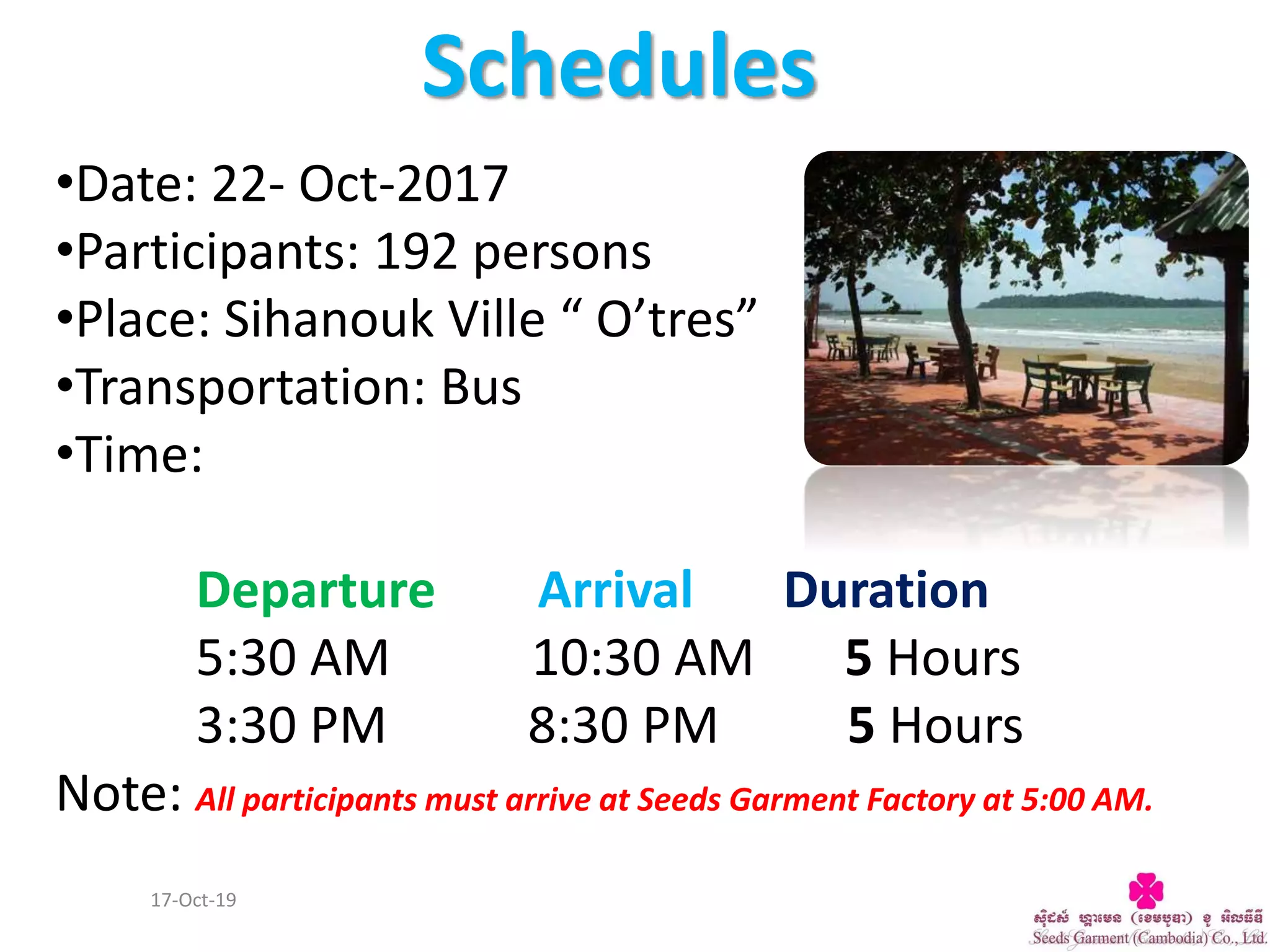 Annual outing plan | PPT