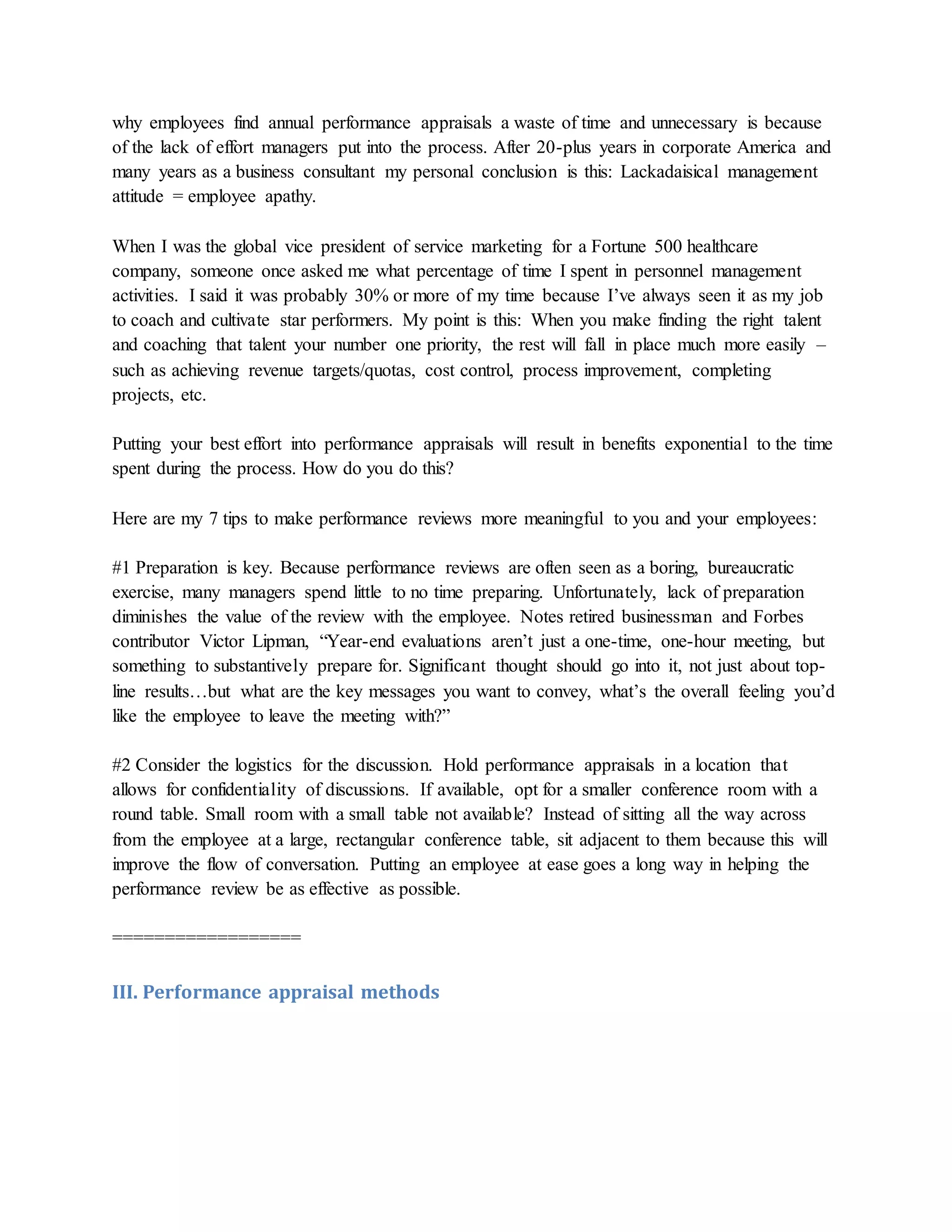 Annual performance appraisal | DOCX