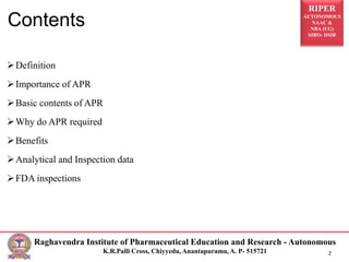 ANNUAL PRODUCT REVIEW | PPTX