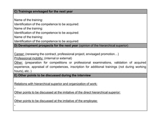 EXAMPLE OF THE ANNUAL PROFESSIONAL INTERVIEW RECORD | PPT
