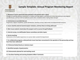 Annual Program Monitoring @ NU | PPT