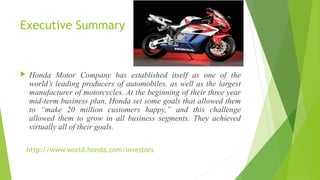 HONDA Annual report | PPT