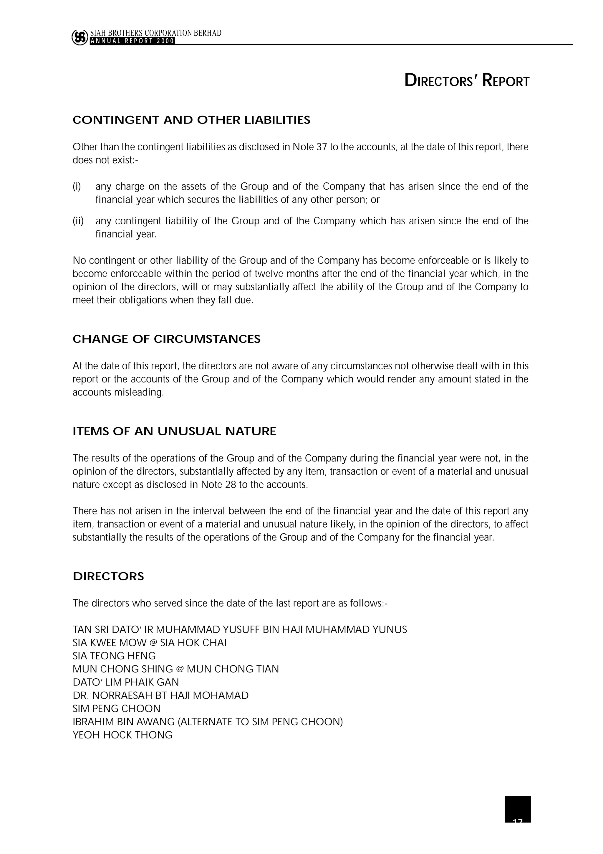 SBC Corporation Berhad: Annual Report 2000 | PDF