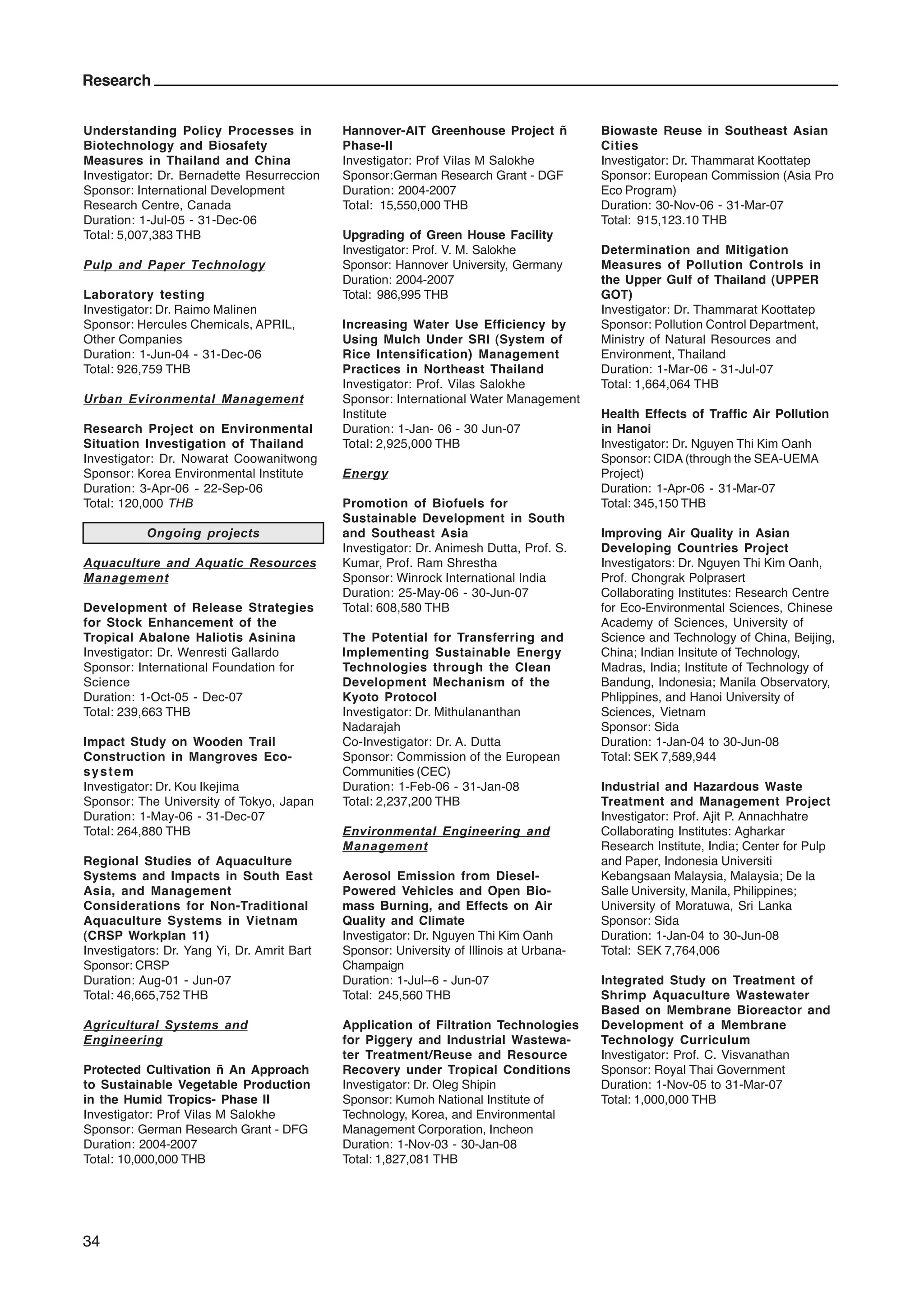 AIT Annual report 2006 | PDF