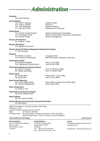 AIT Annual report 2006 | PDF
