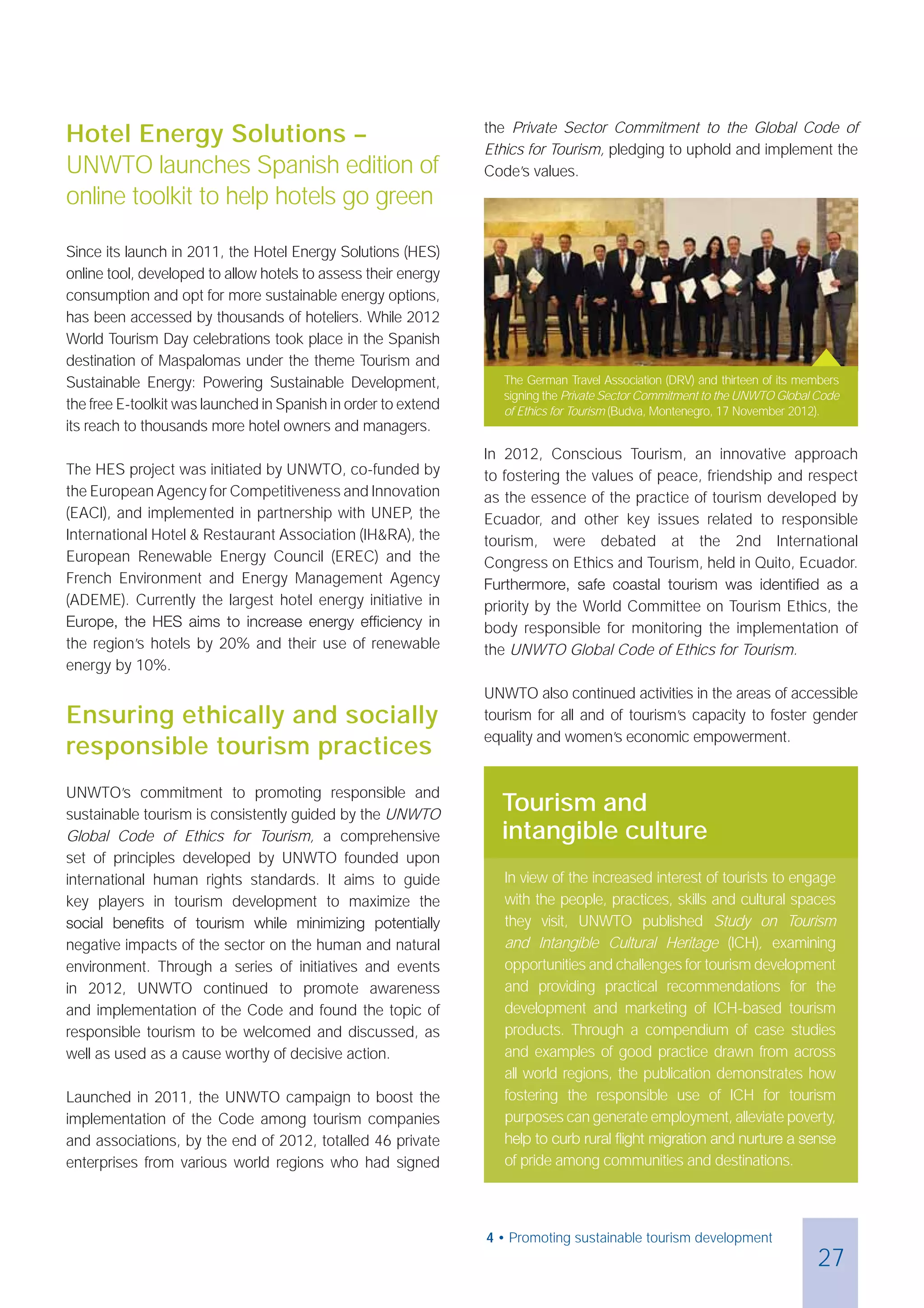 World Tourism Organization Annual Report 2012 ( | PDF
