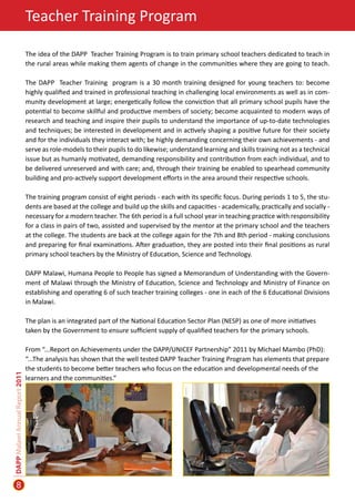 DAPP Malawi Annual Report - 2011 | PDF