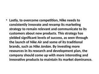 Annual Report Of Nike powerpoint projecttx | PPTX