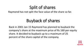 Annual report of raymond (2017-18) | PPT