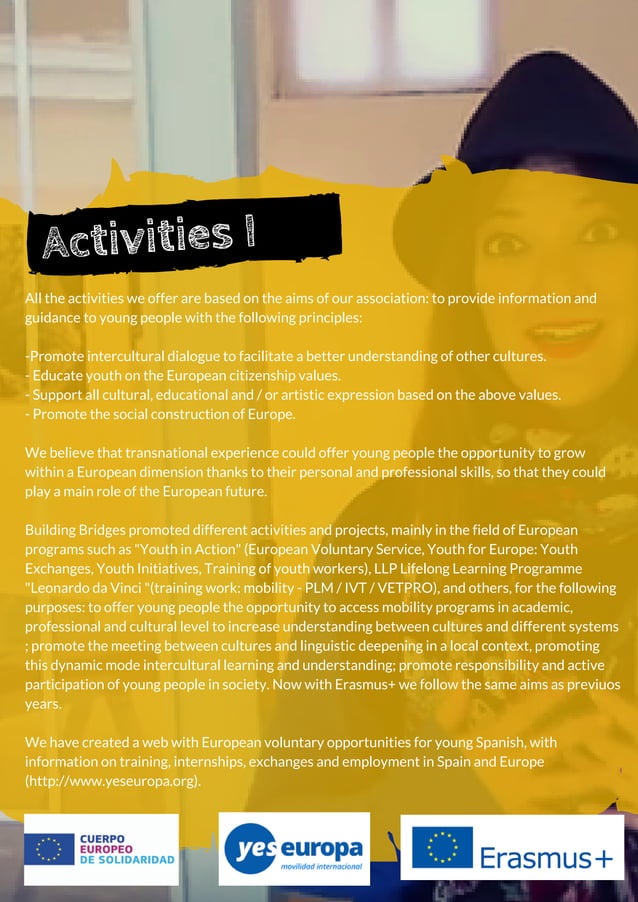 Annual report yes europa erasmus+ | PDF