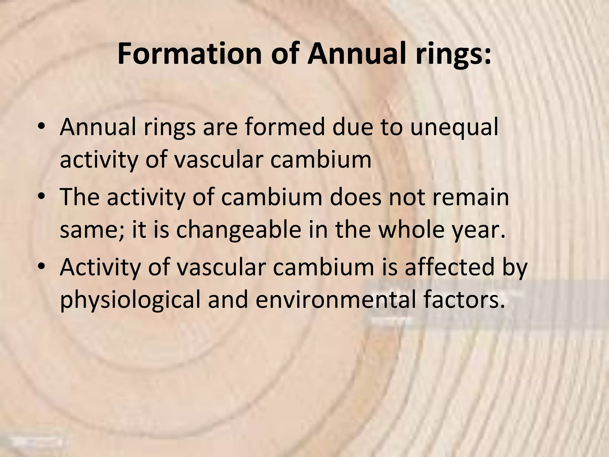 Annual ring and wood | PPTX