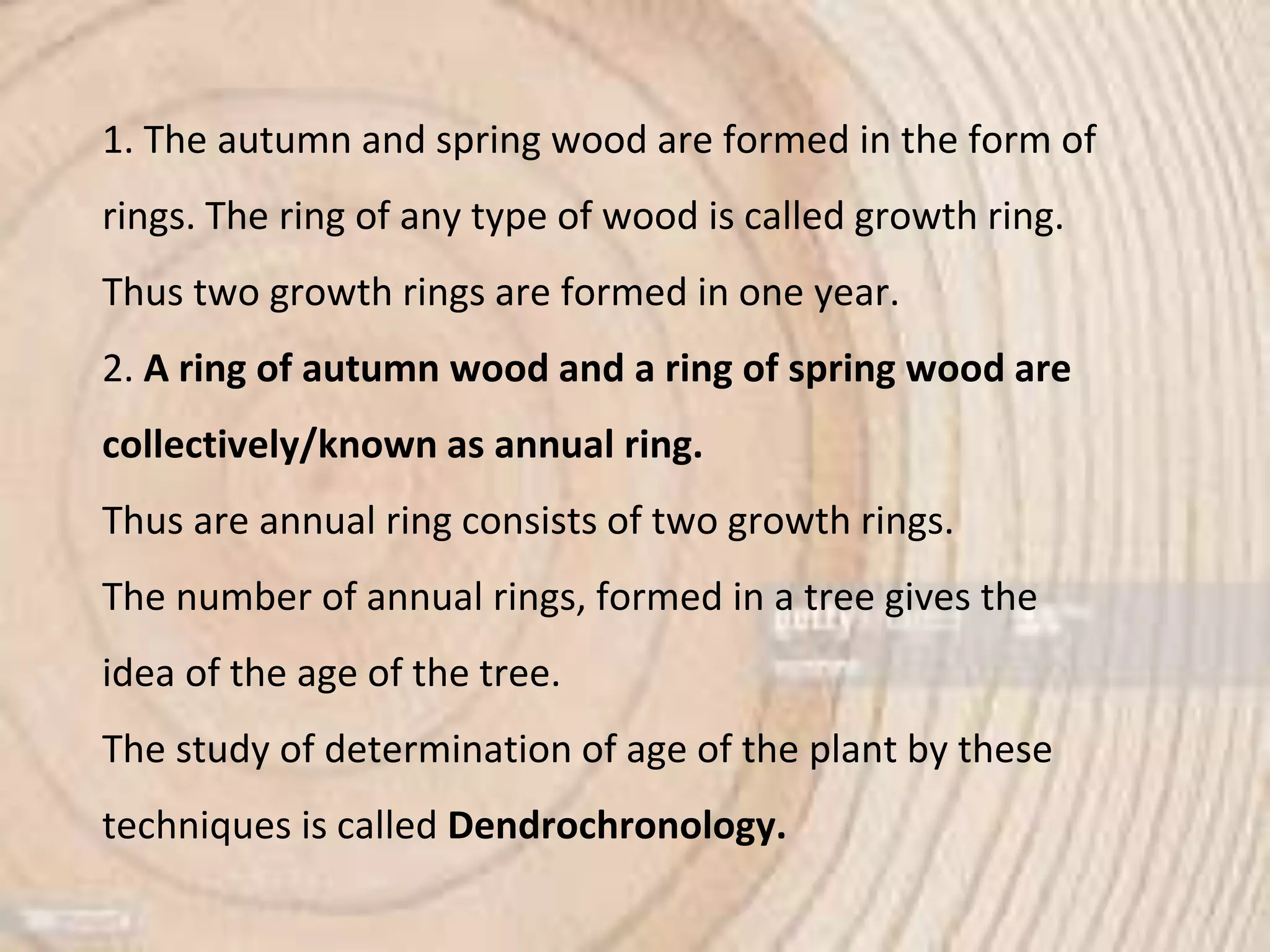 Annual ring and wood | PPTX