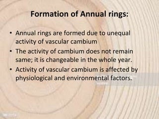 Annual ring and wood | PPT