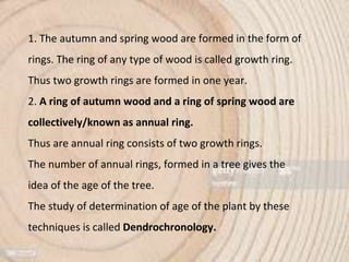 Annual ring and wood | PPT