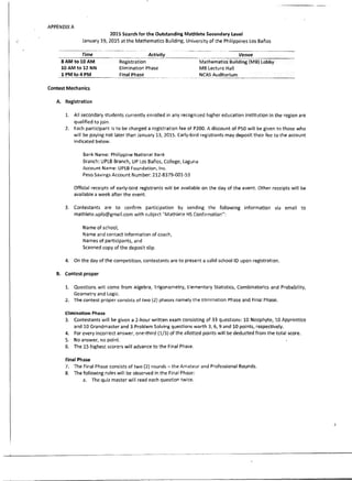 Annual search for outstanding mathelete (1) | PDF