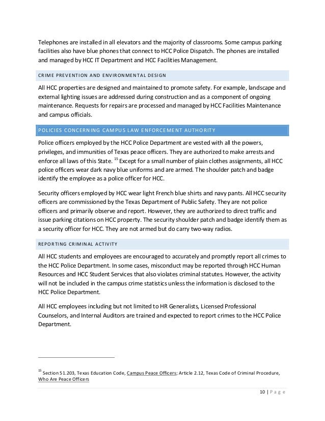 Annual Security Report 2014