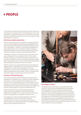 BDO Annual statement 2013 | PDF