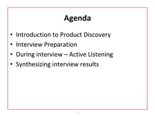 Discovering Value Through Customer Interviews | PPT