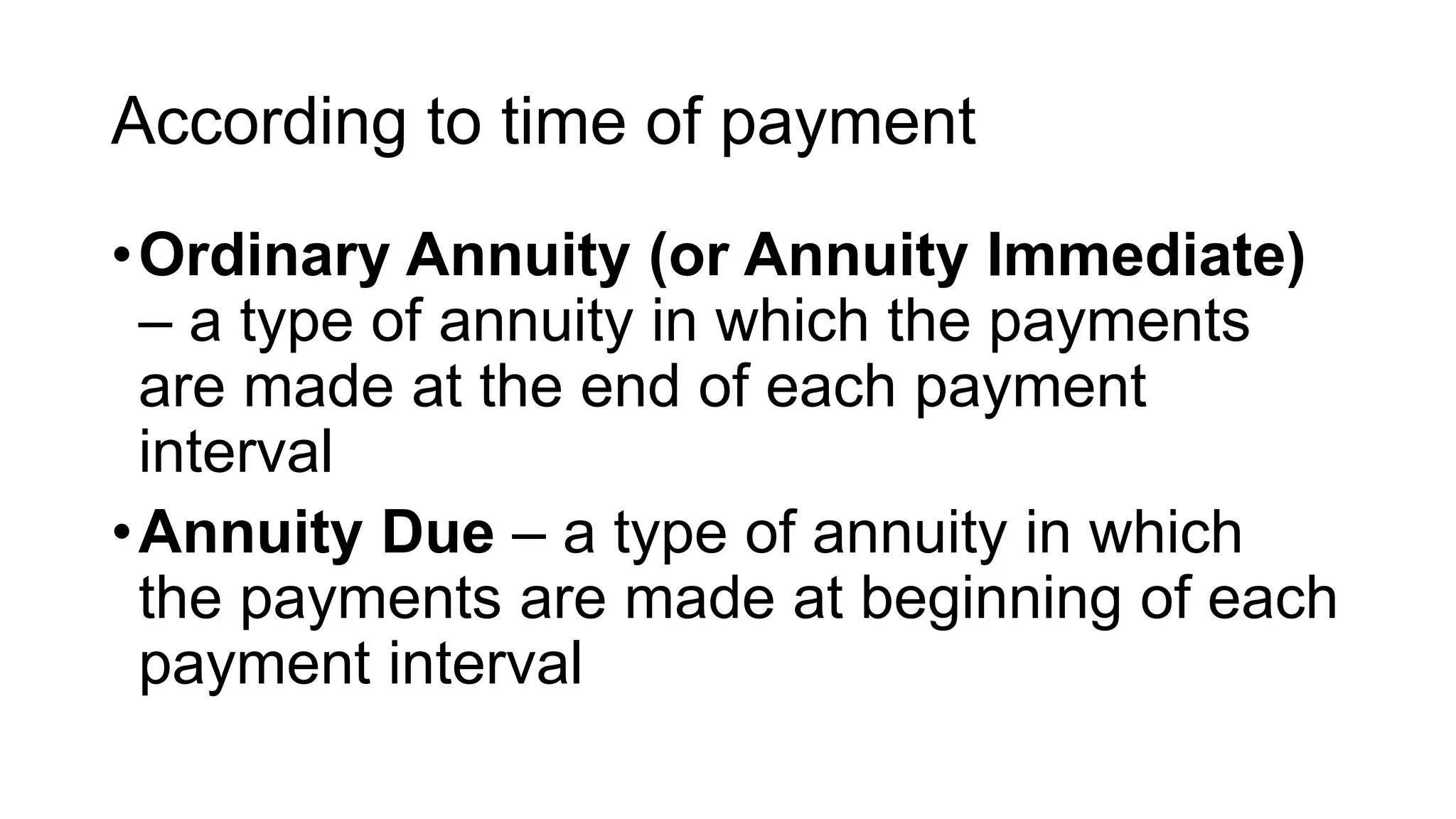 Annuities | PPTX