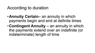 Annuities | PPTX