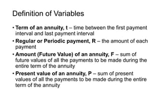 Annuities | PPTX