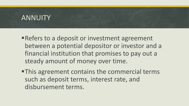 ANNUITIES.pptx | Stocks and Bonds | Personal Investing