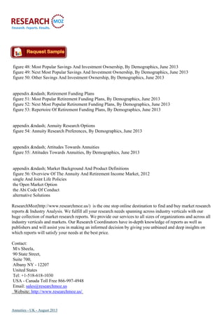 Annuities uk - august 2013 | PDF