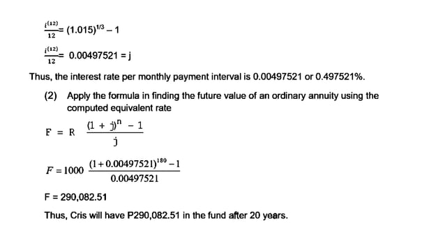 Annuities general and simple annuities.. | PPT