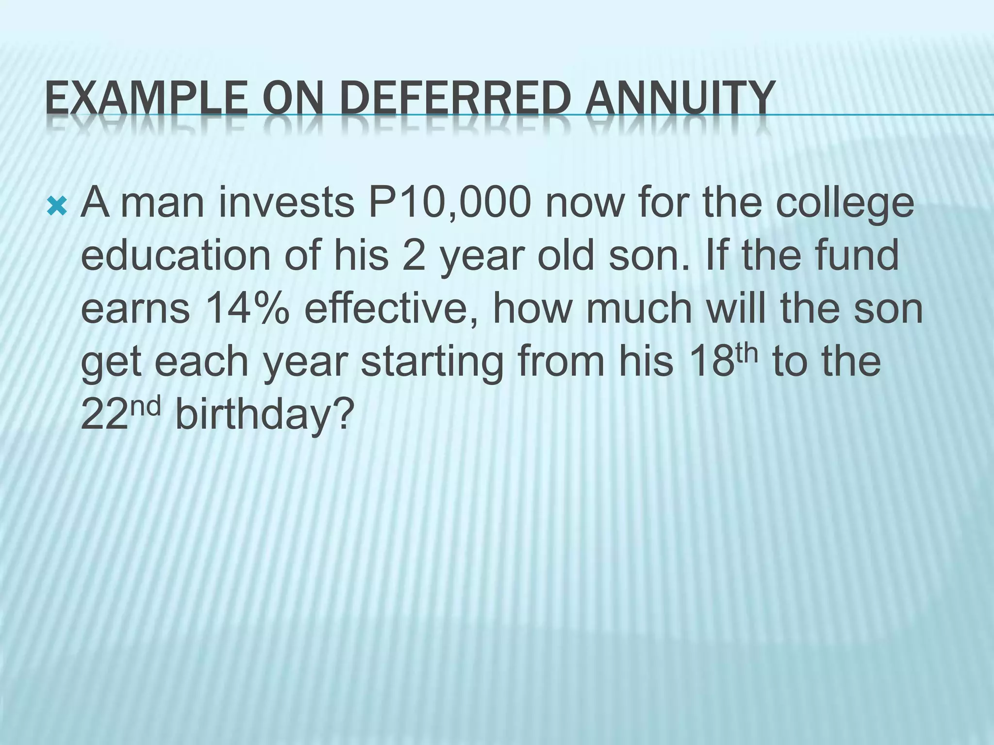 Annuities and gradient | PPTX