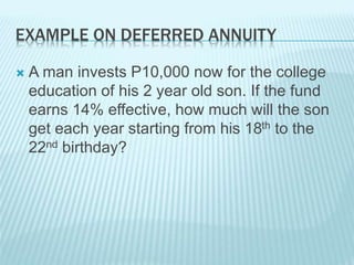 Annuities and gradient | PPTX