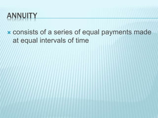 Annuities and gradient | PPTX