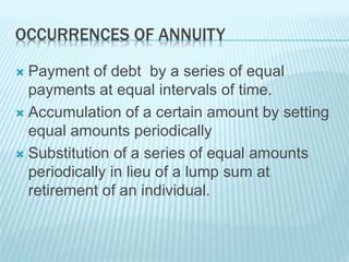 Annuities and gradient | PPTX
