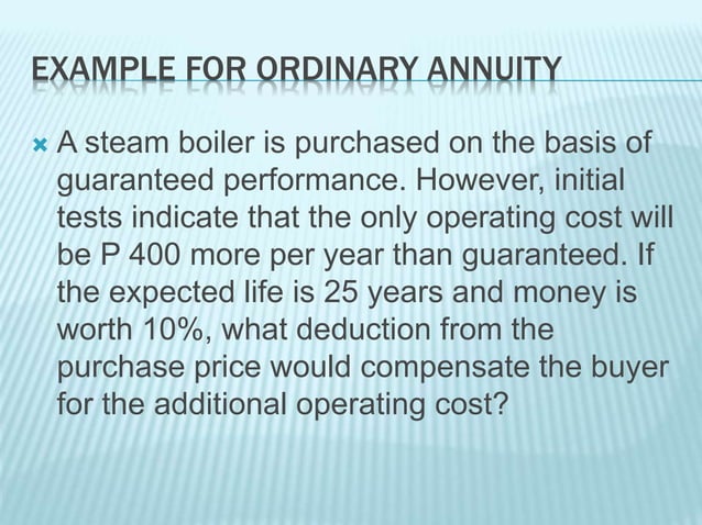 Annuities and gradient | PPTX | Stocks and Bonds | Personal Investing
